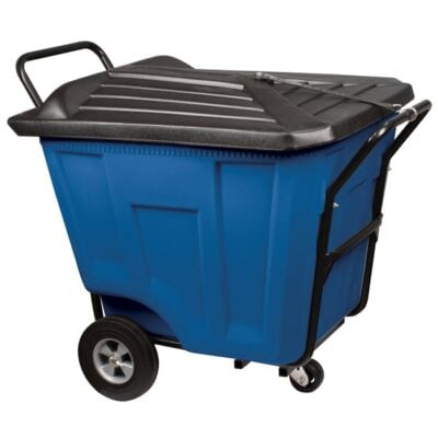 Heavy-Duty 90 Gallon Akro-Cart w/Lid - 76591 - Akro-Mils