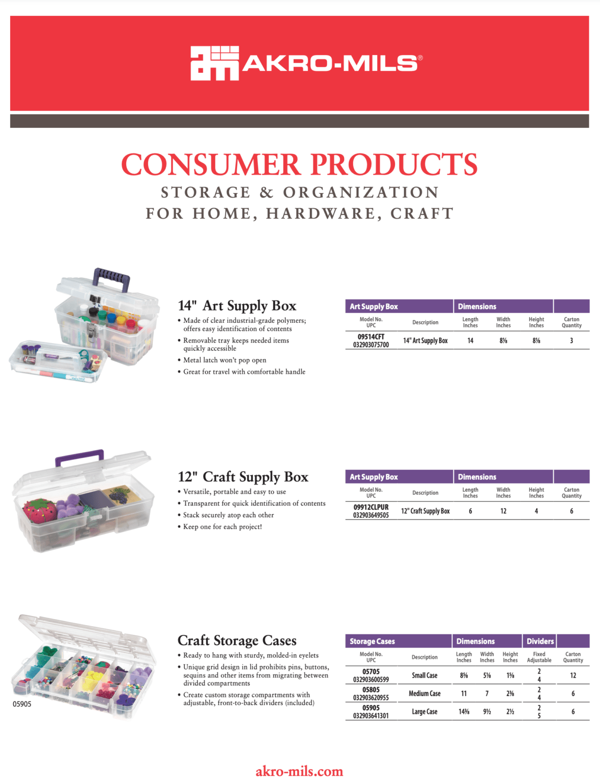 Akro-Mils Literature: Product Catalogs and Resources