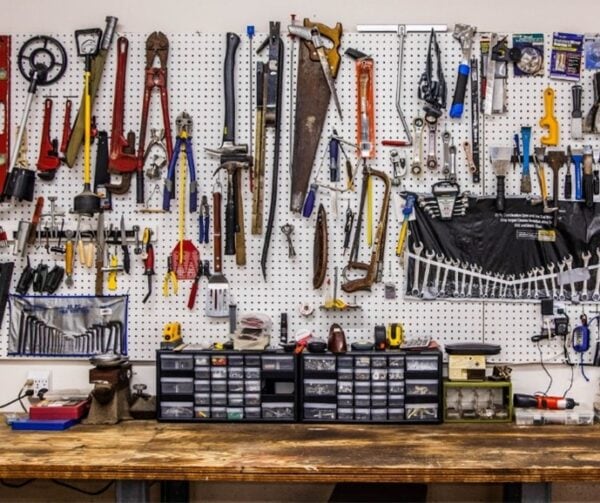 Plastic Storage Cabinets for Small Parts on a Workbench - Akro-Mils